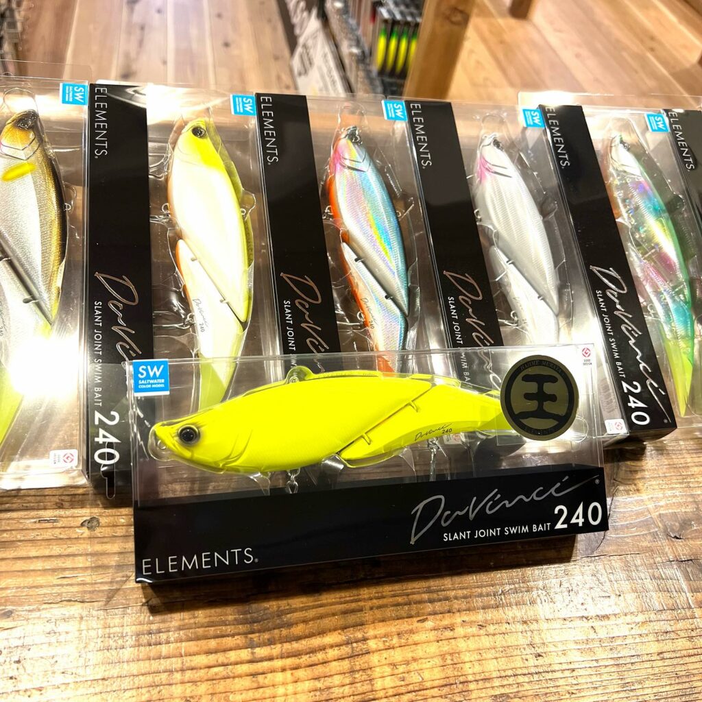 ELEMENTS【Davinci190SW&240SW】初入荷しました〜🤗 ベストシーズンに着弾です！ ダヴィンチでビッグシーバス釣って下さ〜い！ コラボレーションカラーの「 #KING」も ...